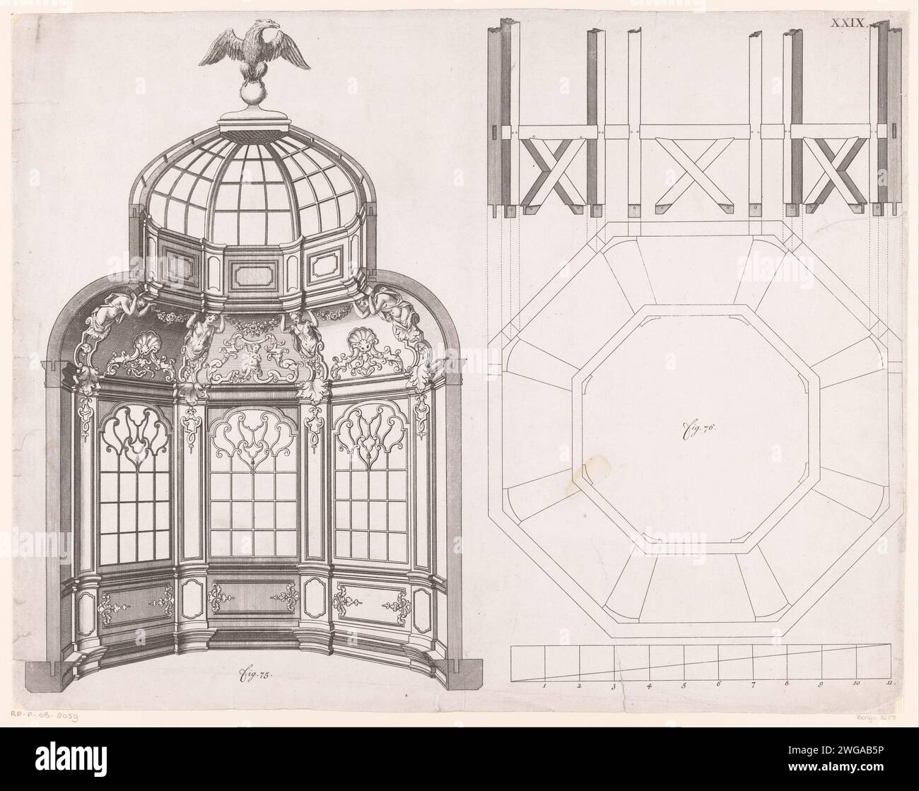 Technical drawings of Koepelgebouw, Jan Schenk, After Tieleman van der ...