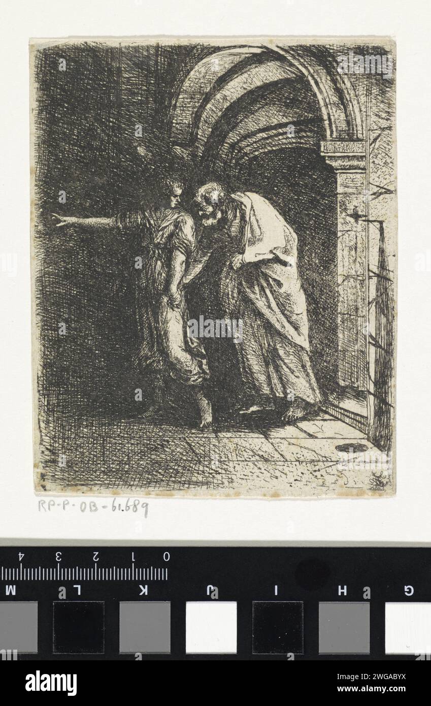 Liberation of Peter from prison, Anthony de Vos, 1675 - 1729 print An ...