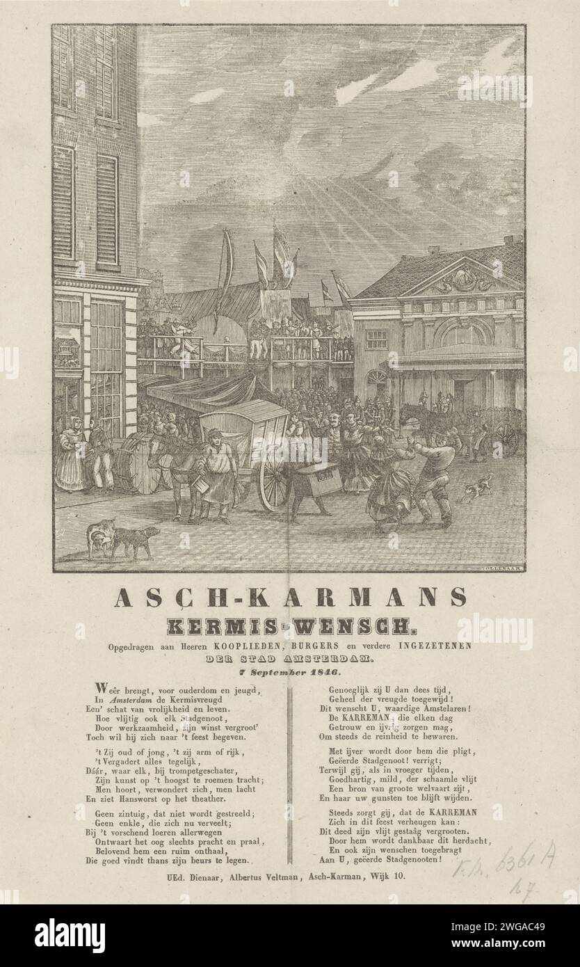 KermisStrent of the Amsterdam Askarren men for the year 1846, Dirk ...