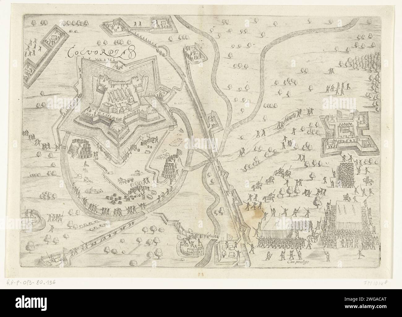 Siege of Coevorden, 1592, 1619 print Siege of Coevorden by the State ...
