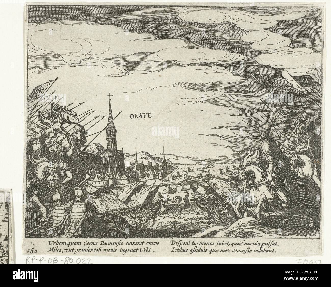 Siege of Grave by Parma, 1586, 1613 - 1615 print Siege of Grave by the ...