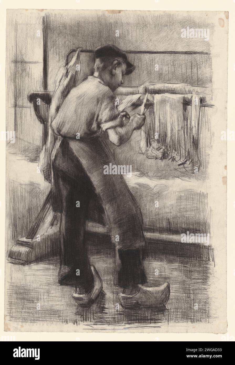 Factory boy at work, Anthon Gerhard Alexander van Rappard, 1868 - 1892 ...