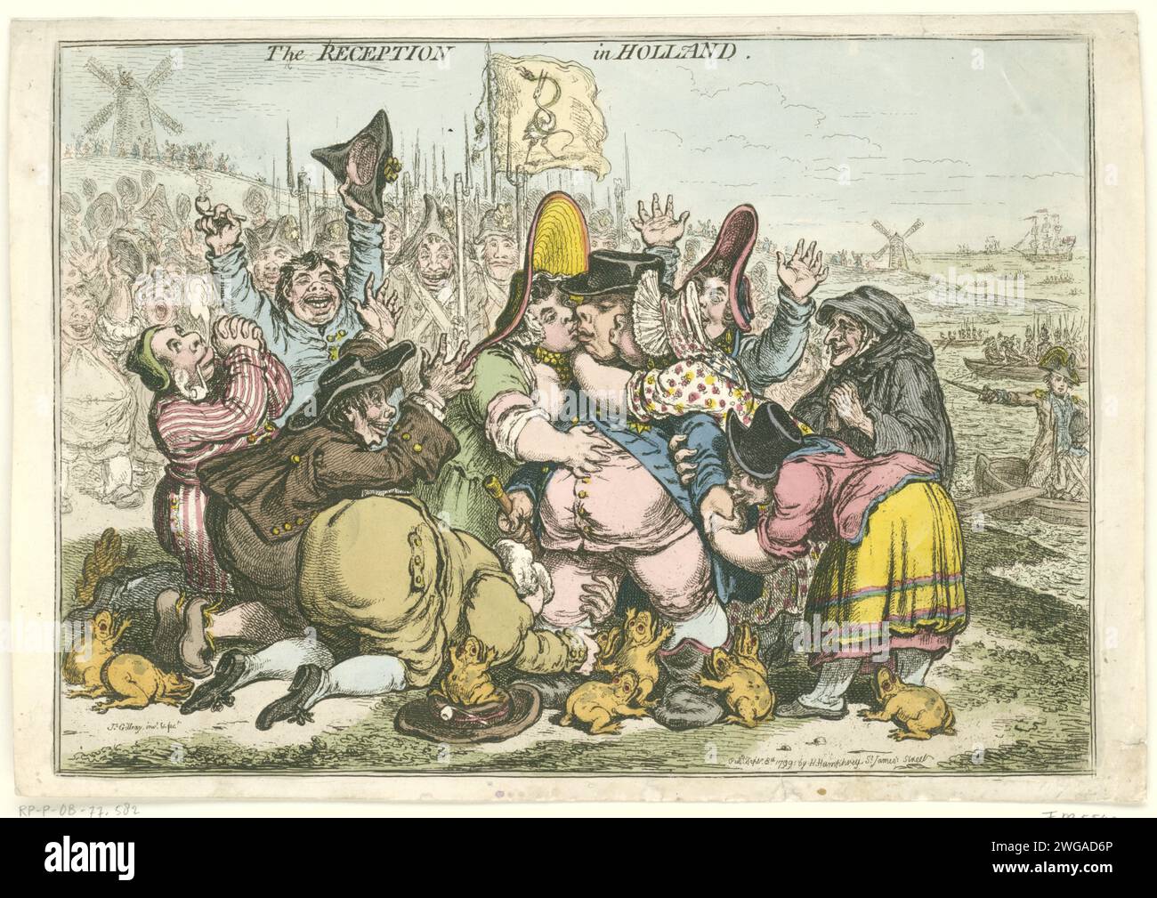 Cartoon on the return of the prince, 1799, 1799 print English cartoon ...