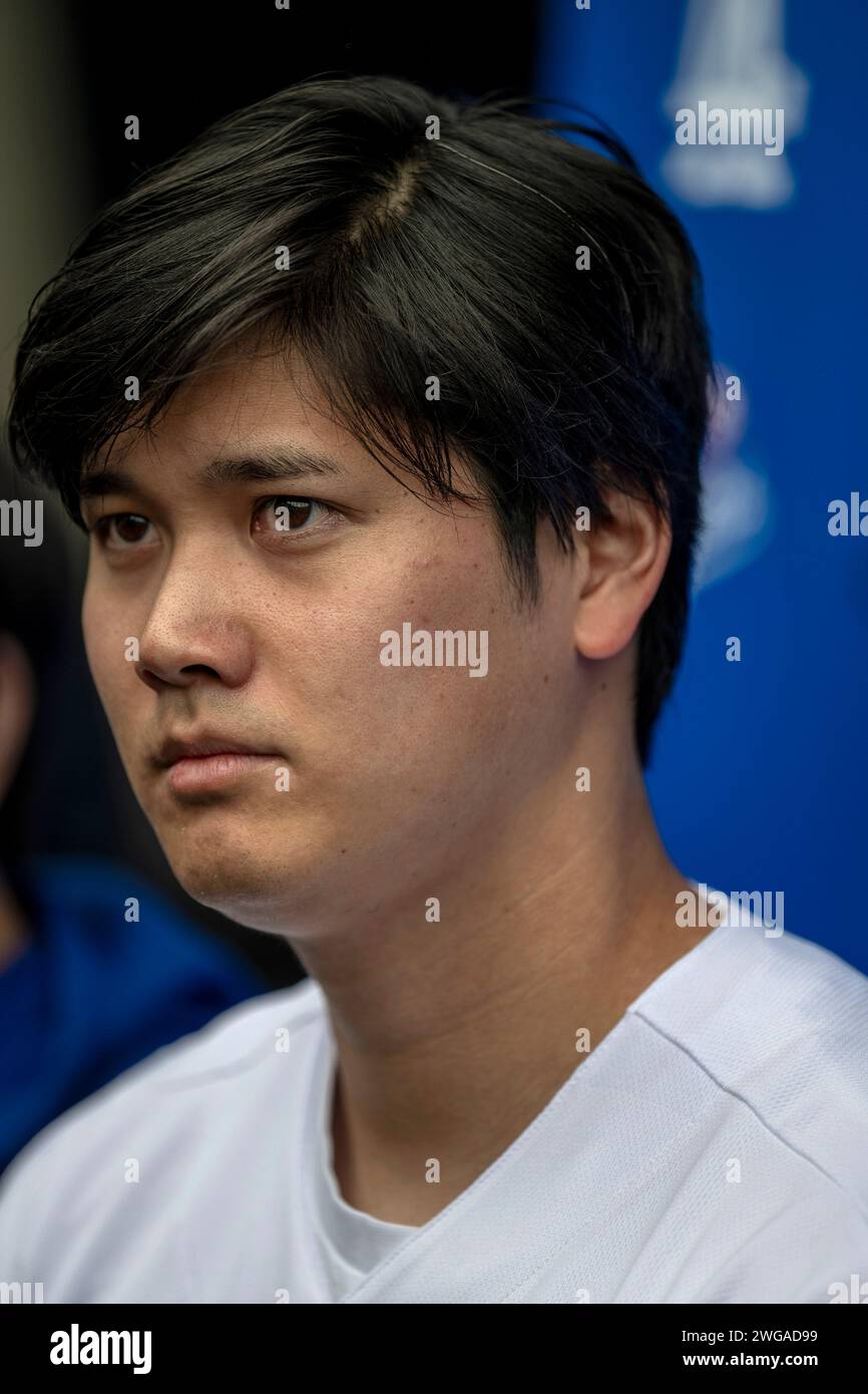 February 2, 2024: Los Angeles Dodger SHOHEI OHTANI at Dodgerfest, February 3, 2024. (Credit ...