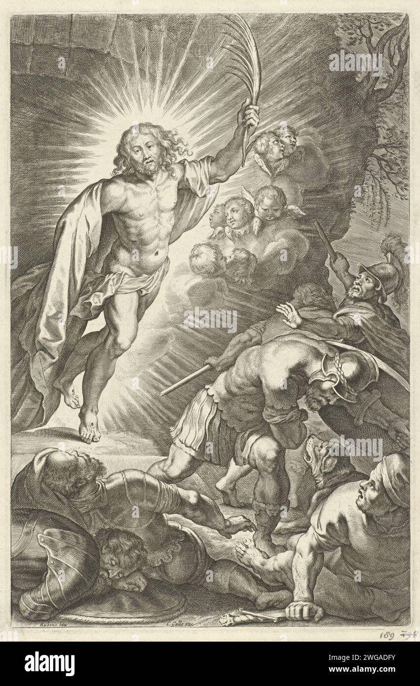 Resurrection of Christ, Anonymous, After Theodoor Galle, After Cornelis Galle (I), After Peter ...