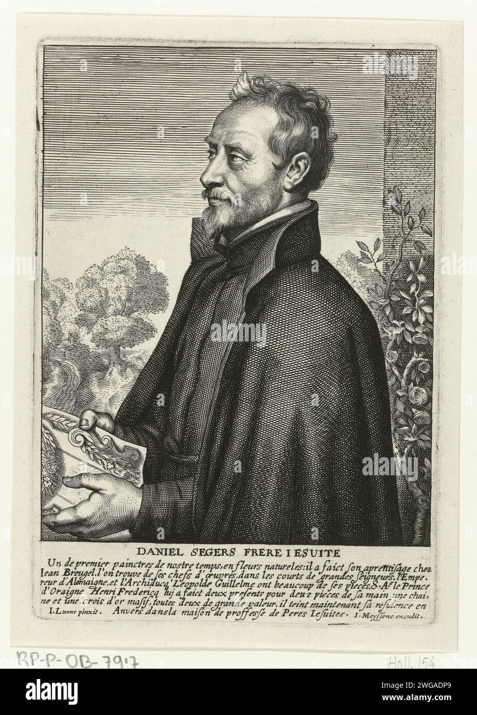 Portrait of Daniël Seghers, Pieter de Jode (II), After Jan Lievens ...