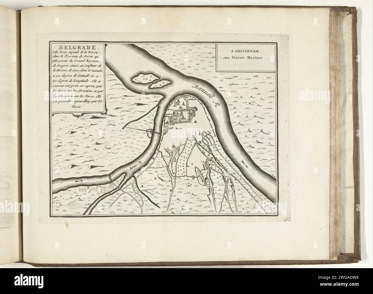 Map of Belgrade, 1726, 1726 print Map of the reinforcements around the ...