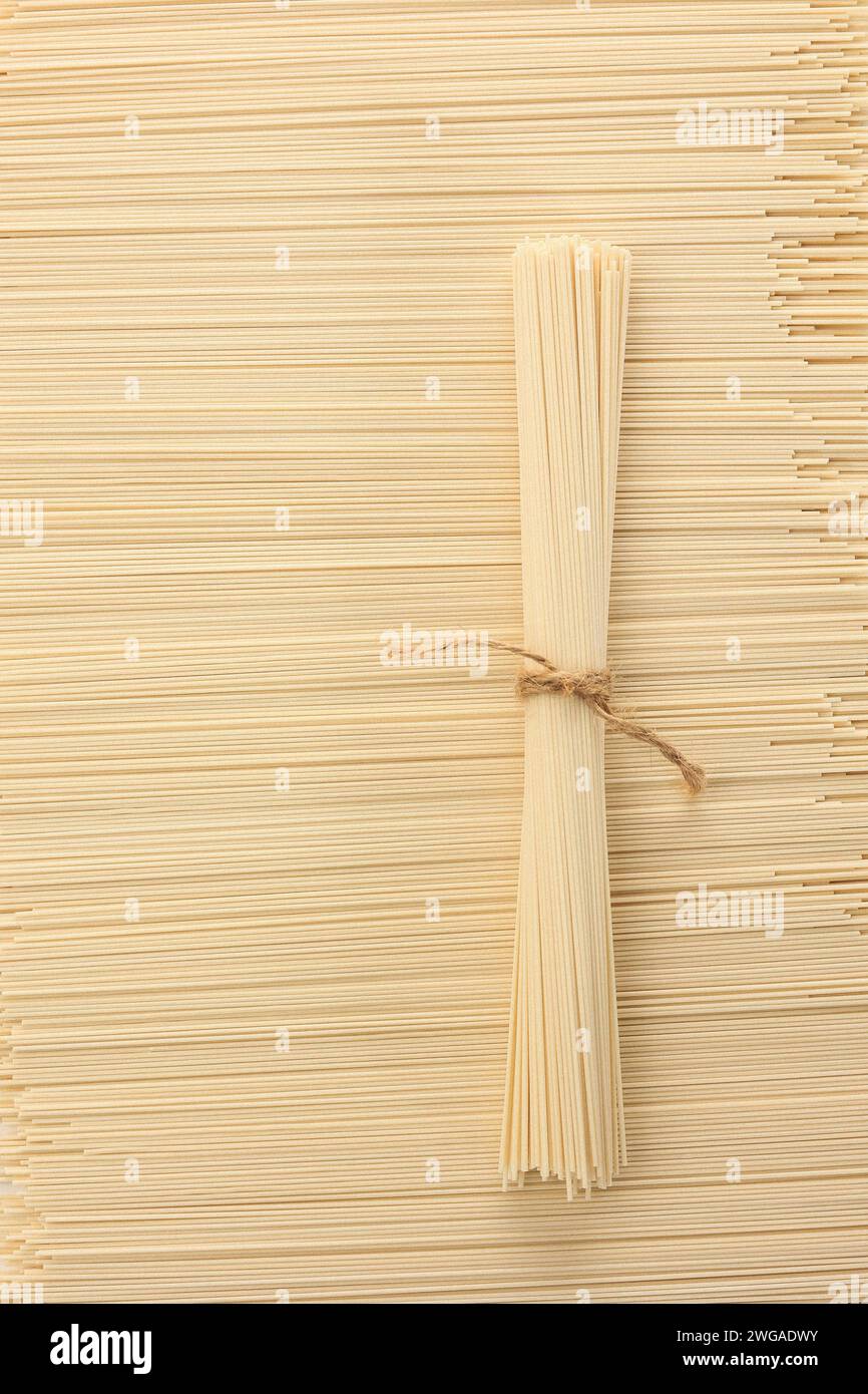 Somen Japanese Dried White Noodle, Top View, Full Frame Food Background ...