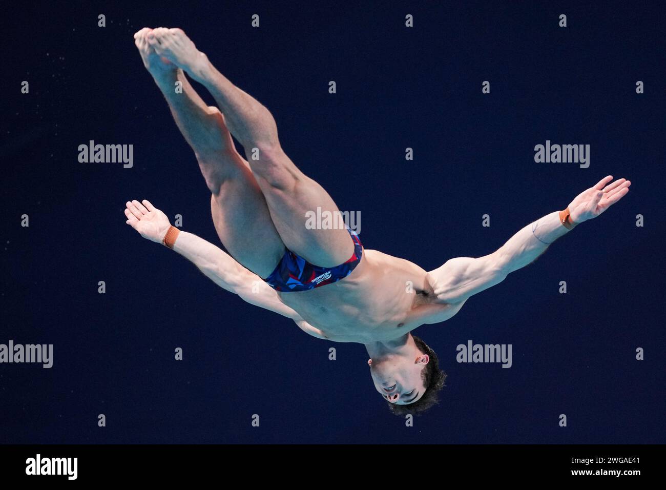 Doha, Qatar. 3rd Feb, 2024. Ross Haslam of Britain competes during the ...