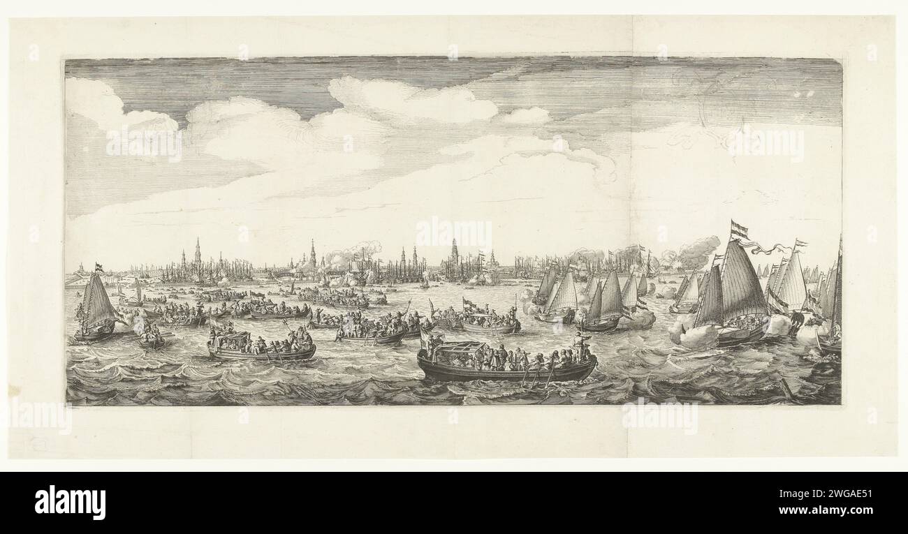 GameVaart on the IJ, 1638, Salomon Savery, After Simon de Vlieger, 1638 ...