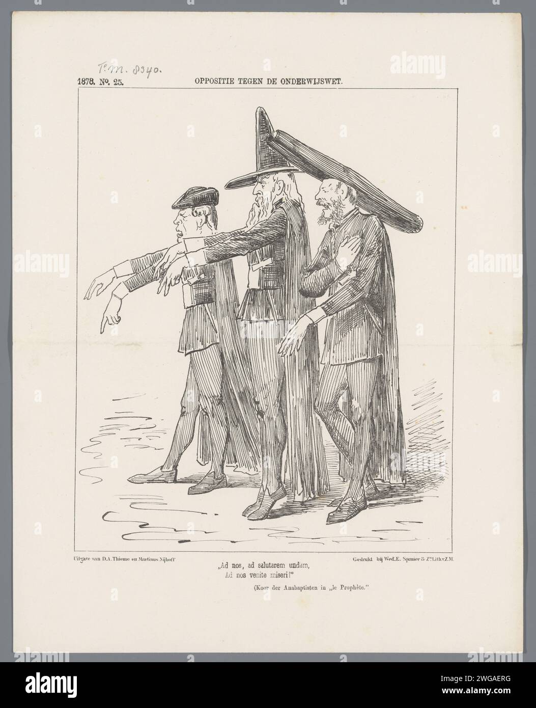 Cartoon, 1878 print Cartoon. Plaat appeared at the Weekblad De ...