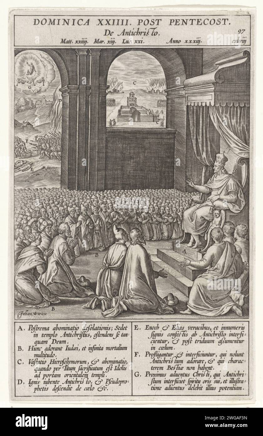 Valse Messias, Johannes Wigix, After Bernardino Passeri, 1593 print The ...