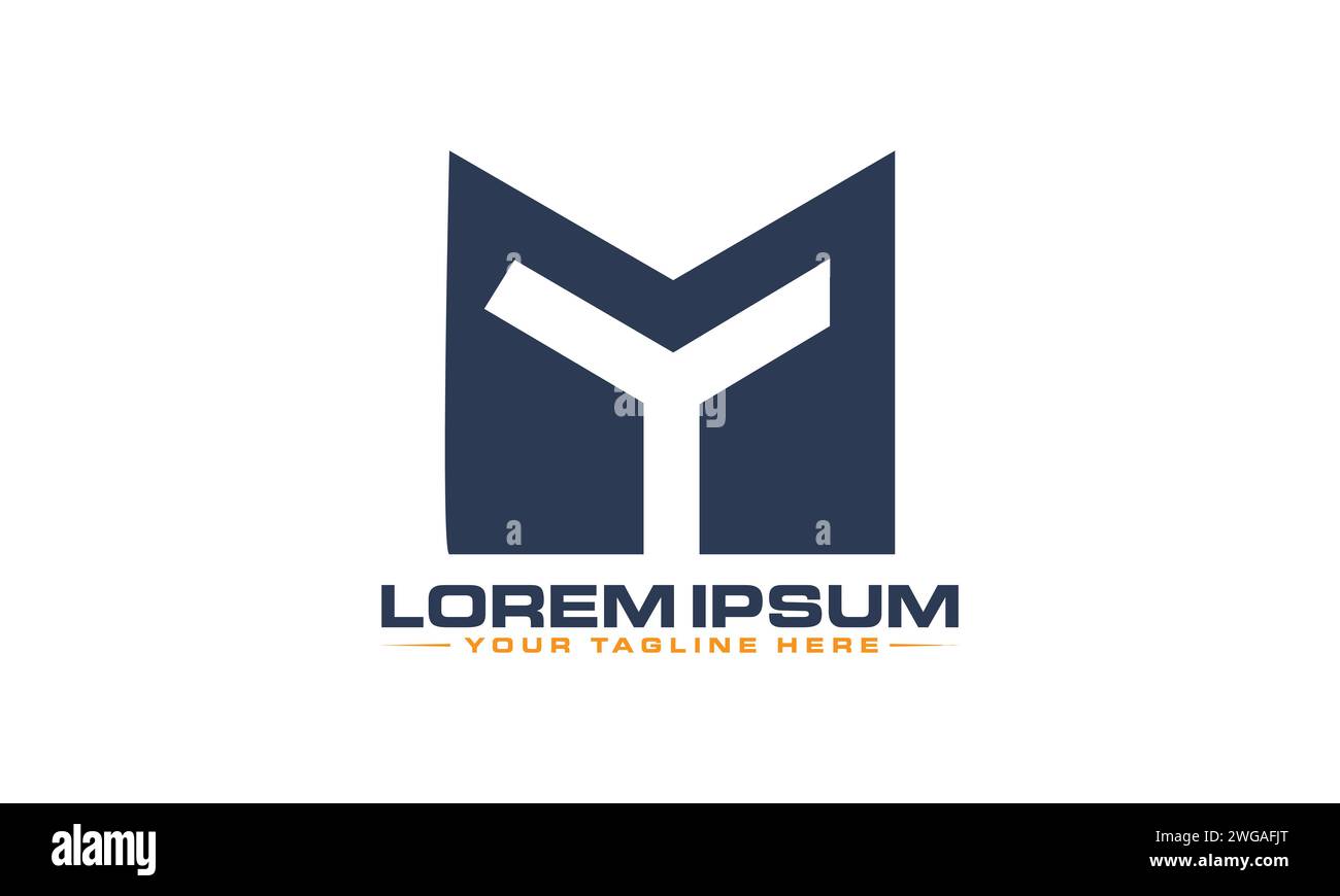 YM Letter Logo Design. Creative YM Letter Logo Design Stock Vector ...