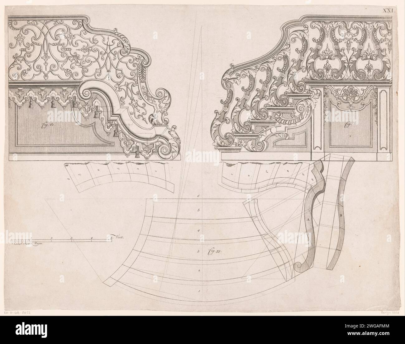Technical drawings by Trap, Jan Schenk, After Tieleman van der Horst ...