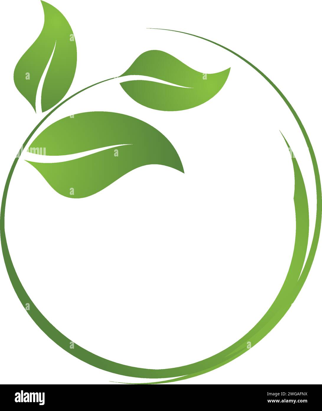 Bio leaf Icon Illustration design template Stock Vector Image & Art - Alamy