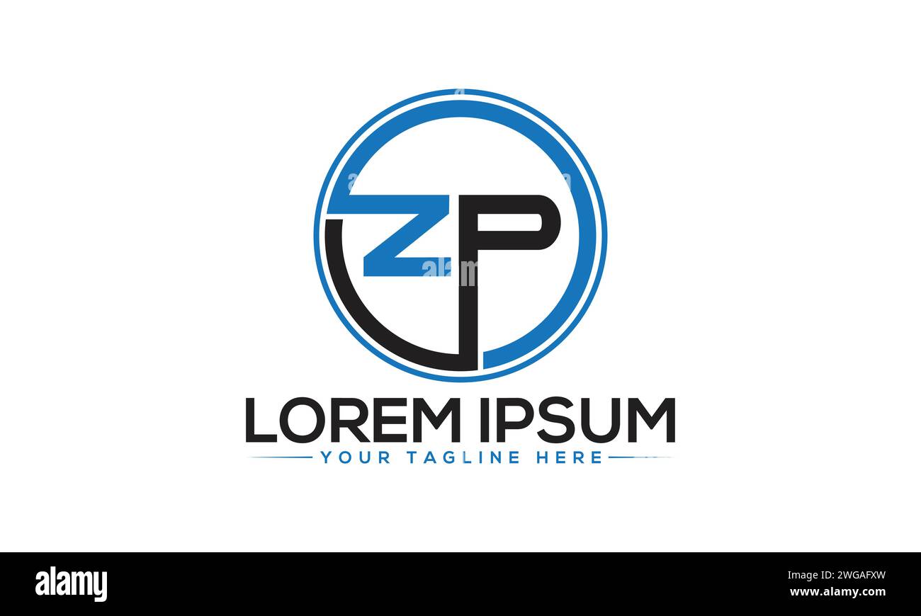 ZP Letter Logo Design. Creative and Modern Logo Design Stock Vector ...