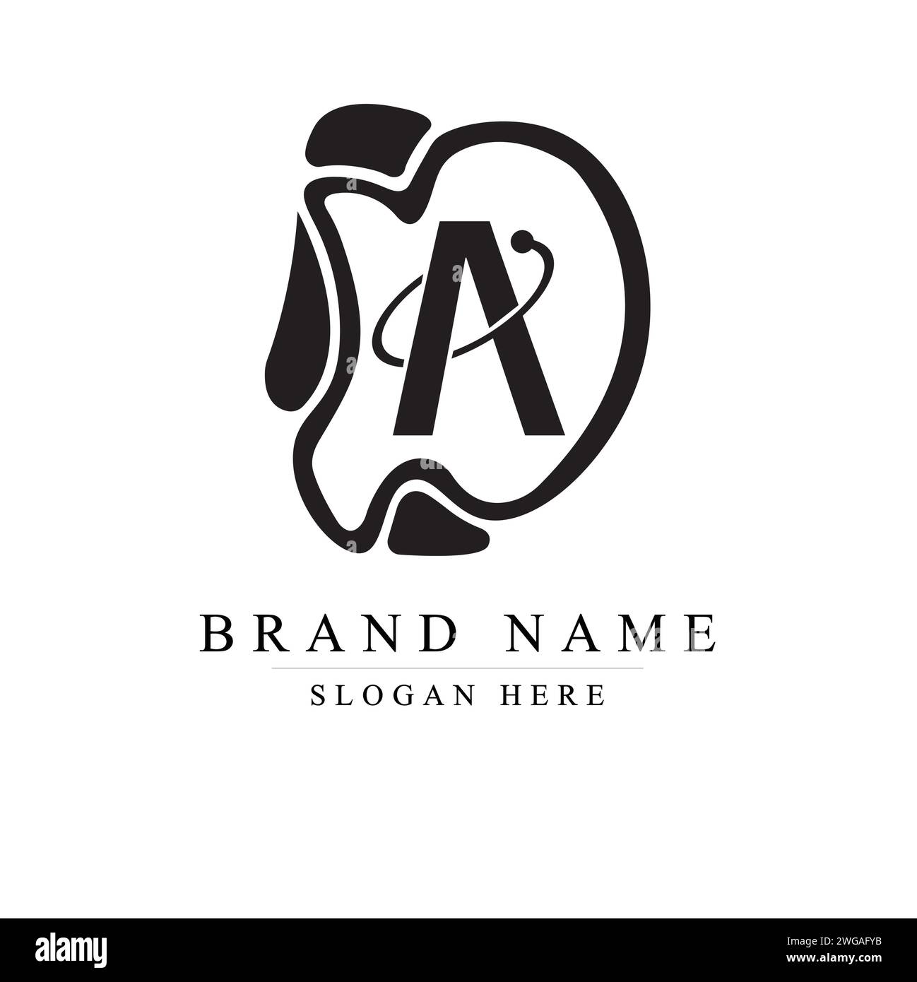 initials letter DA logo design vector illustration template, Initial letter DA logo Stock Vector ...