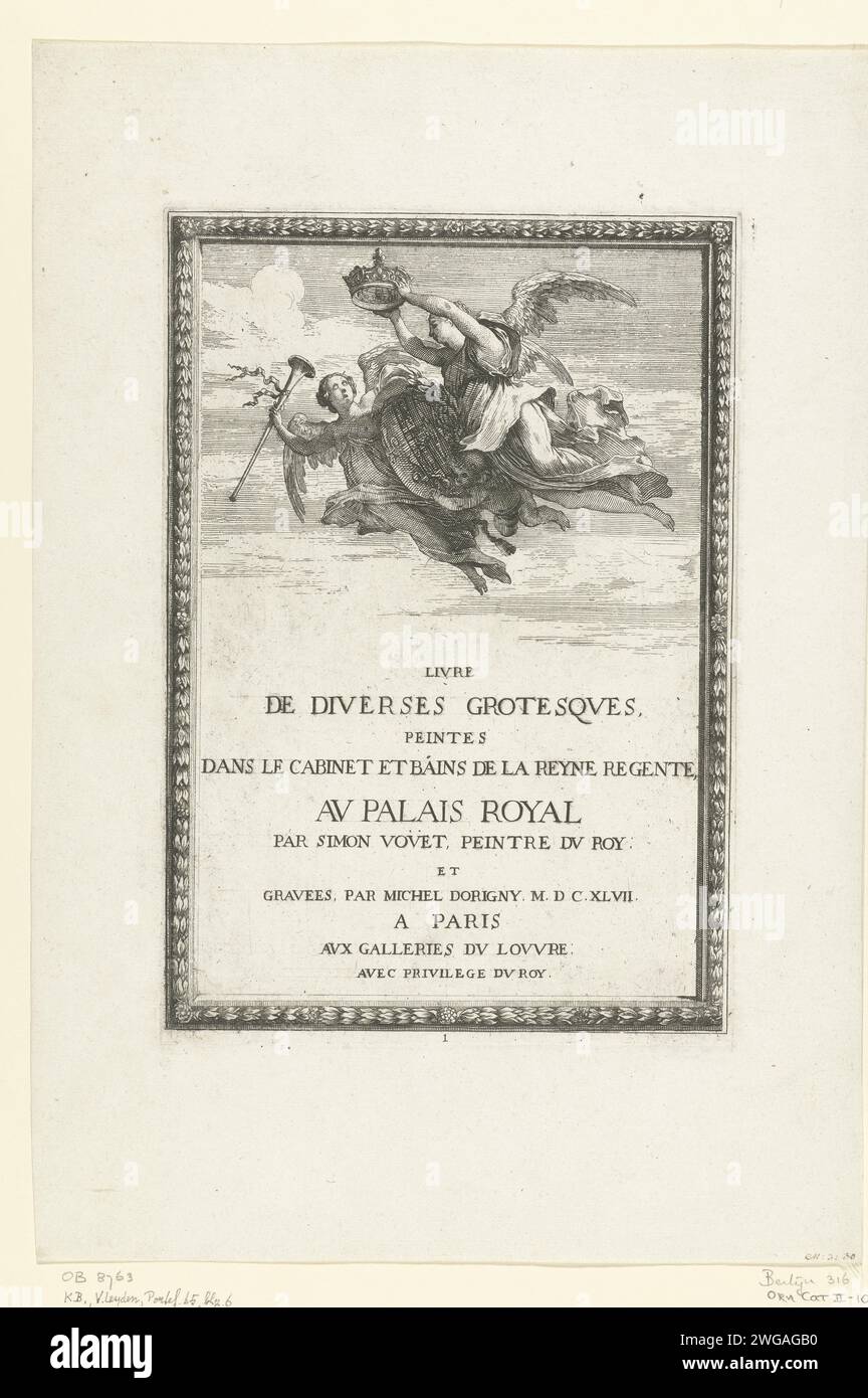 TITELBLAD: Book of various grotesques, painted in the cabinet of the ...