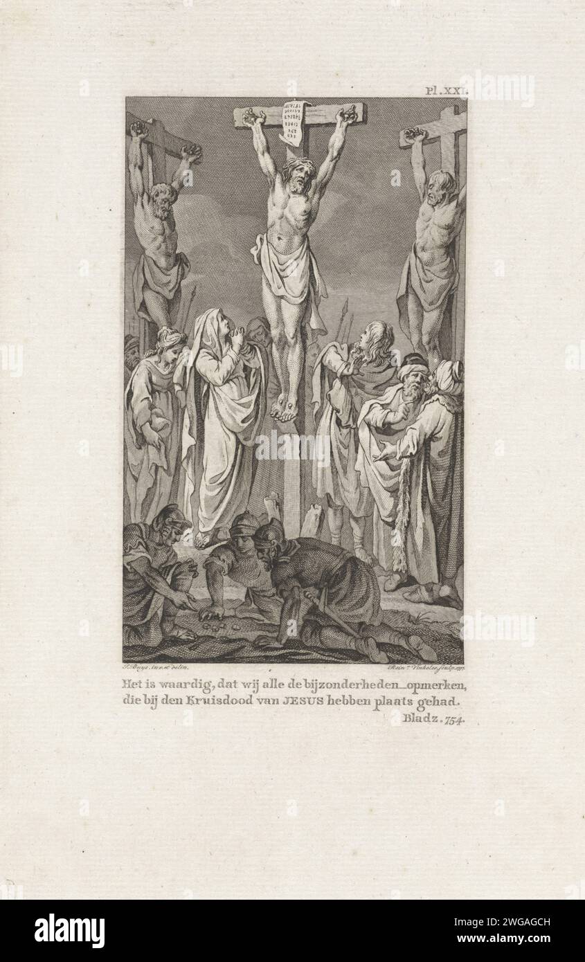 Christ on the Kruis, Reinier Vinkeles (I), After Jacobus Buys, 1797 print Christ on the cross ...