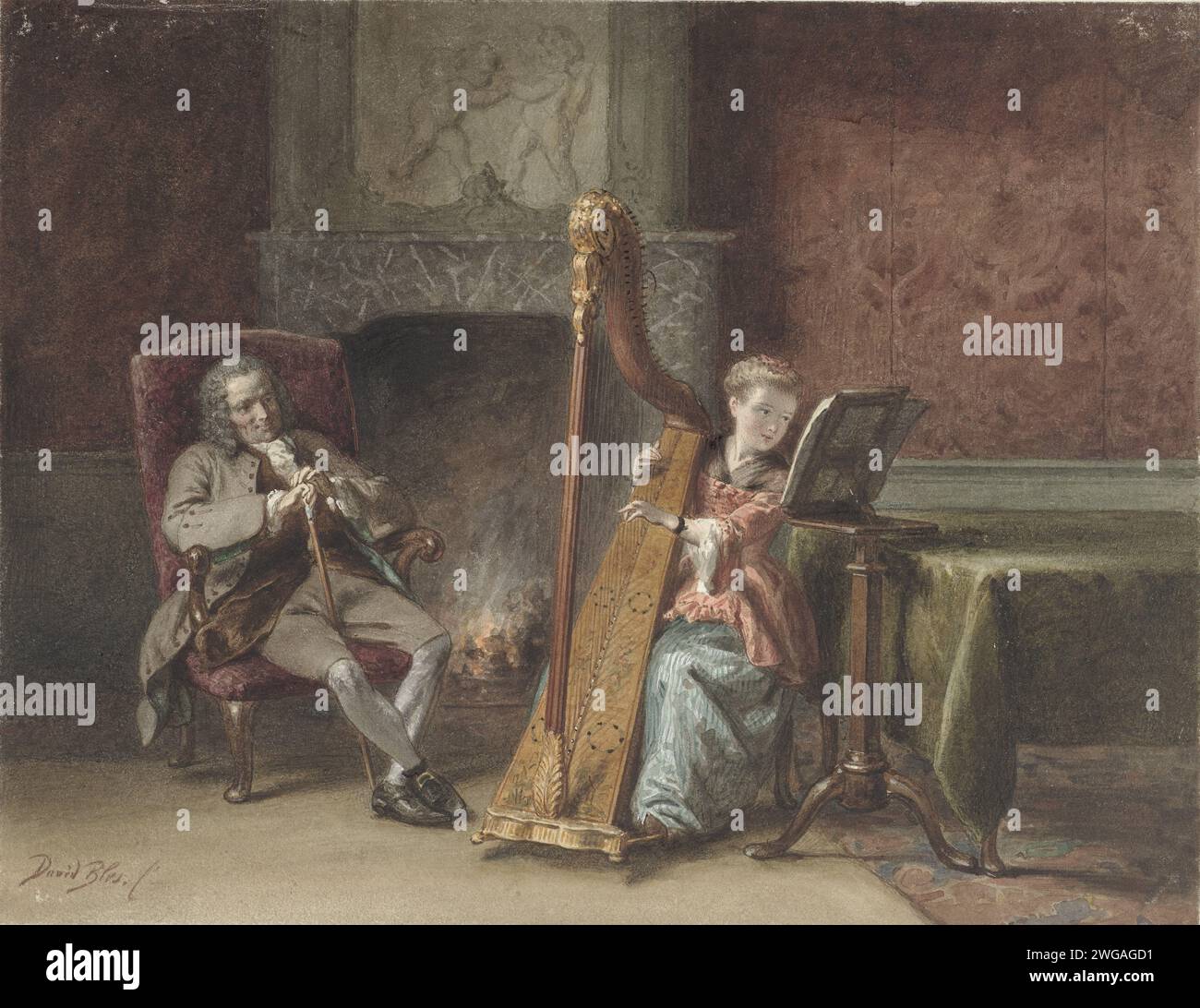 David gentleman drawing hi-res stock photography and images - Alamy