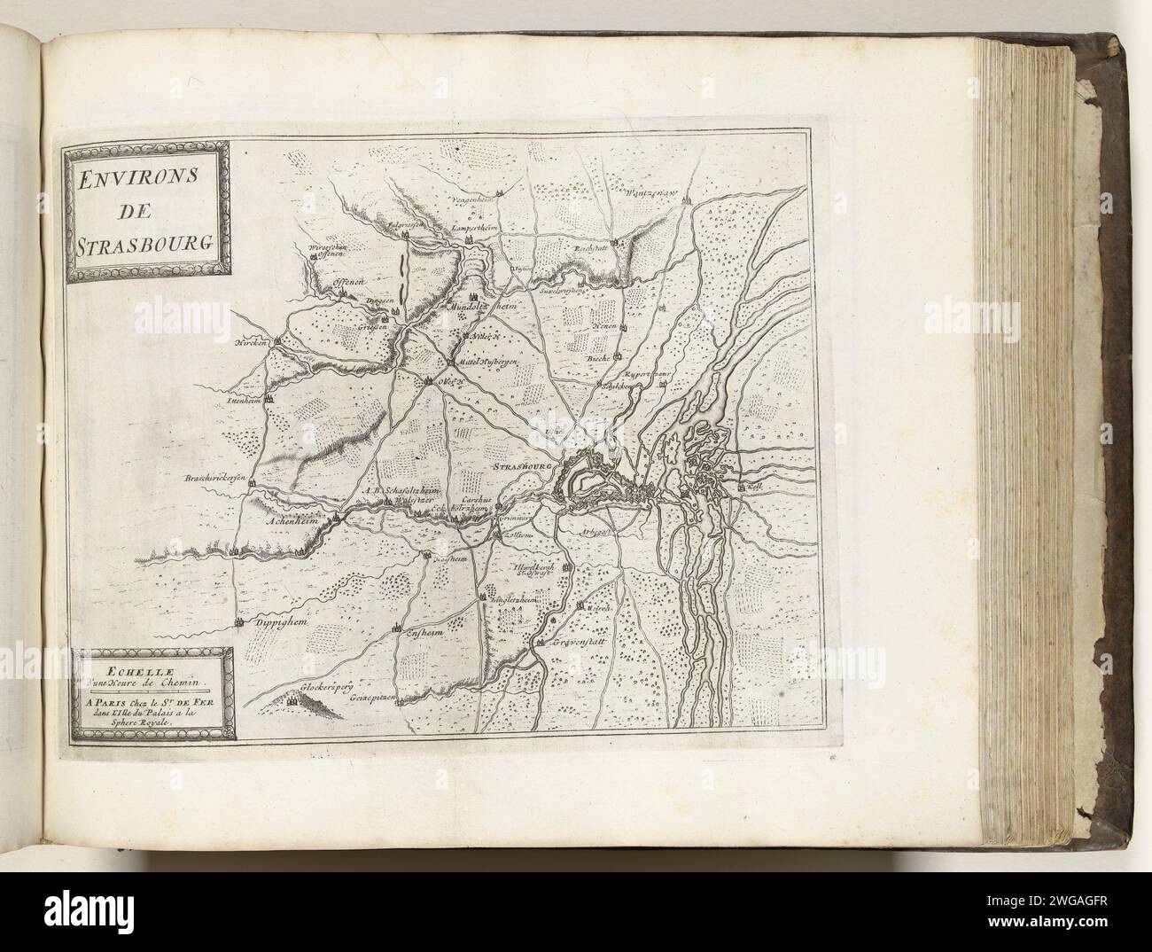 Map of the surroundings of Strasbourg, ca. 1693-1696, 1693 - 1696 print ...