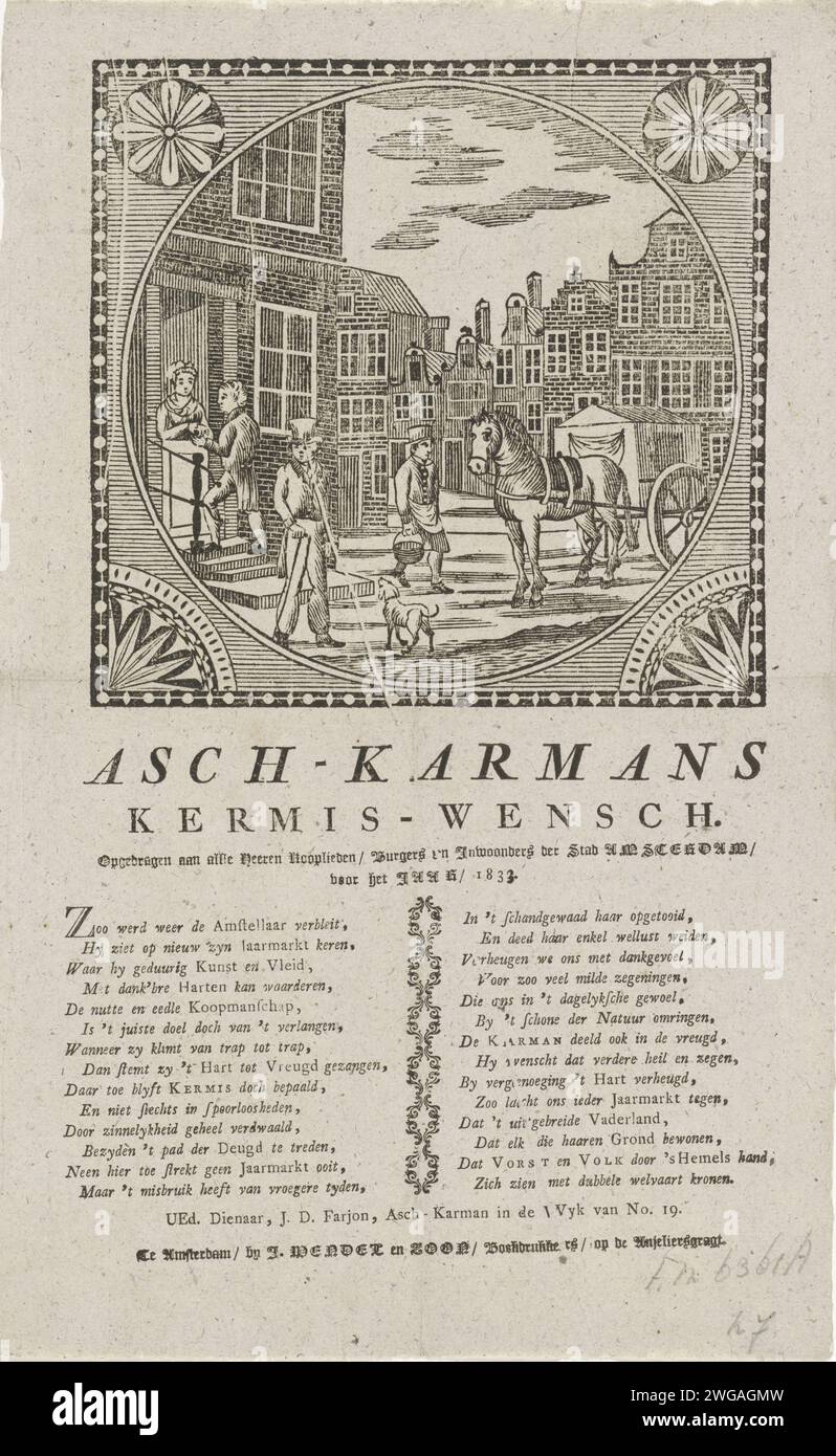 KermisStrent of the Amsterdam Askarren men for the year 1833, Anonymous ...