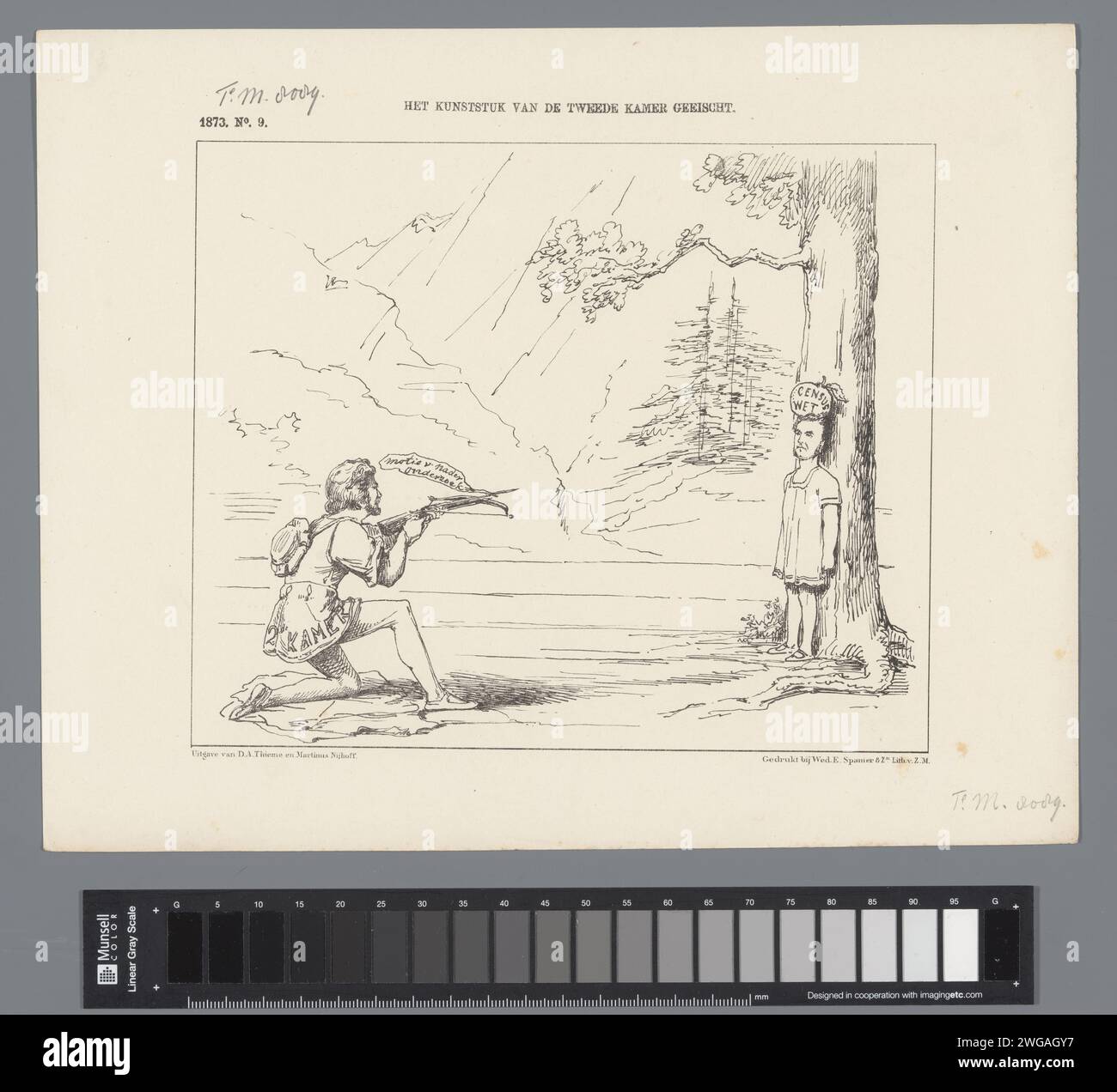 Cartoon over the Lower House, 1873, 1873 print Cartoon with the House ...