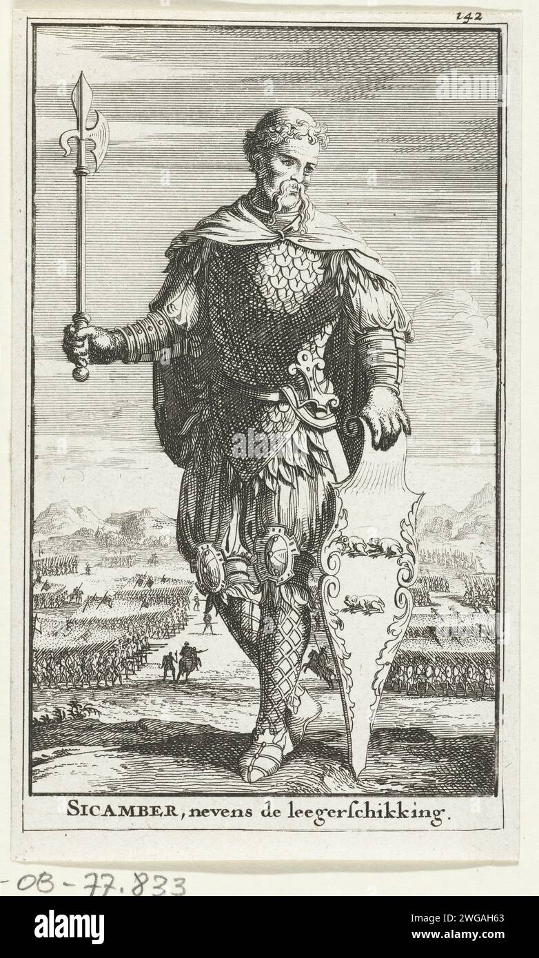 Sicamber, 1712 - 1714 print Sicamber. Illustration no. 142 in a work ...