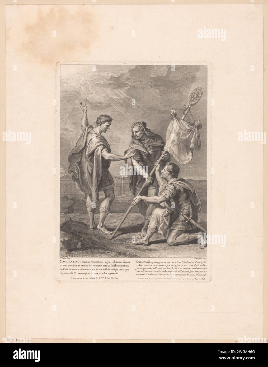 Keizer Constantijn lets himself be taken by the soldier, Nicolas Henri ...