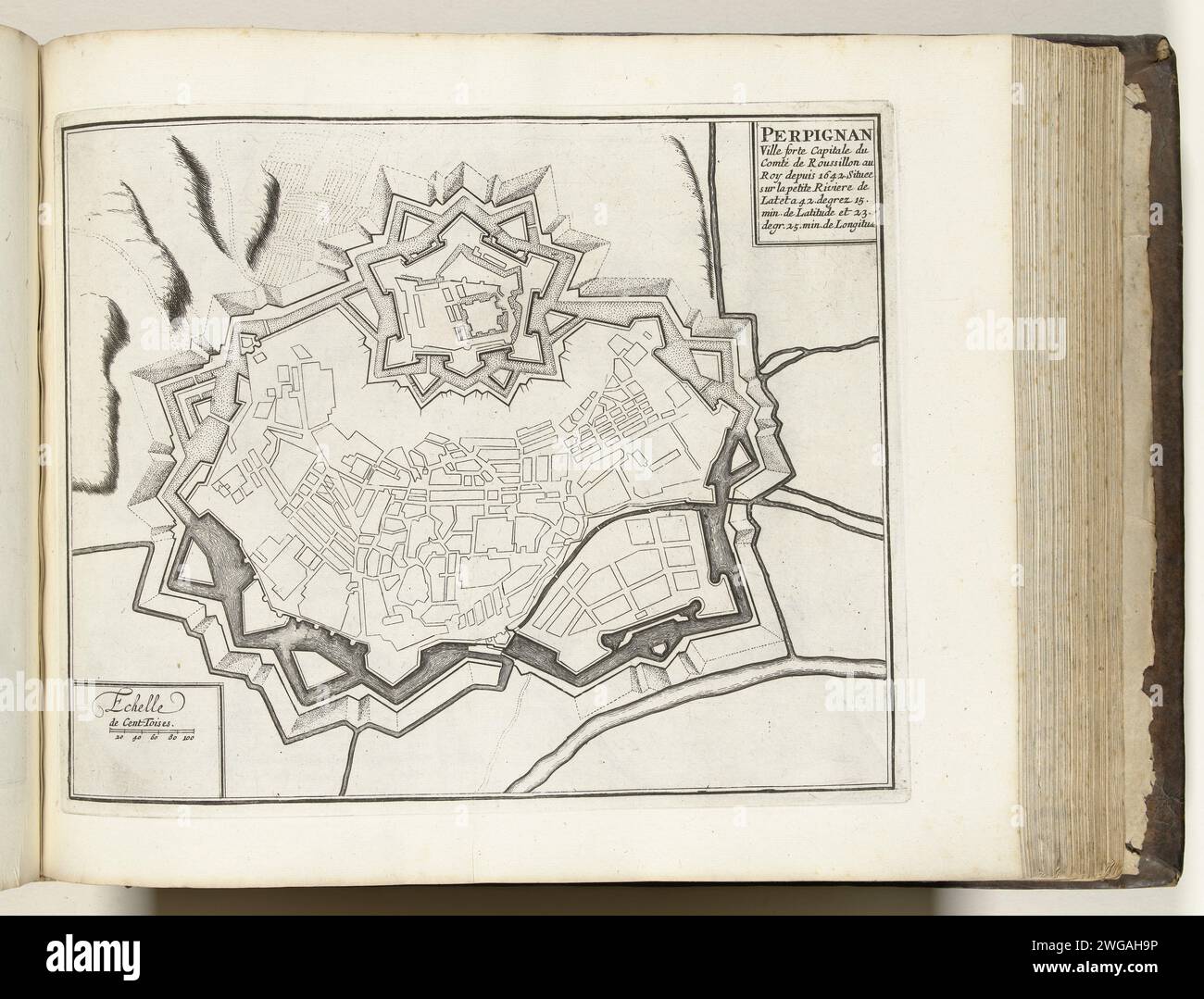 Map of Perpignan, ca. 1693-1696, 1693 - 1696 print Map of the ...