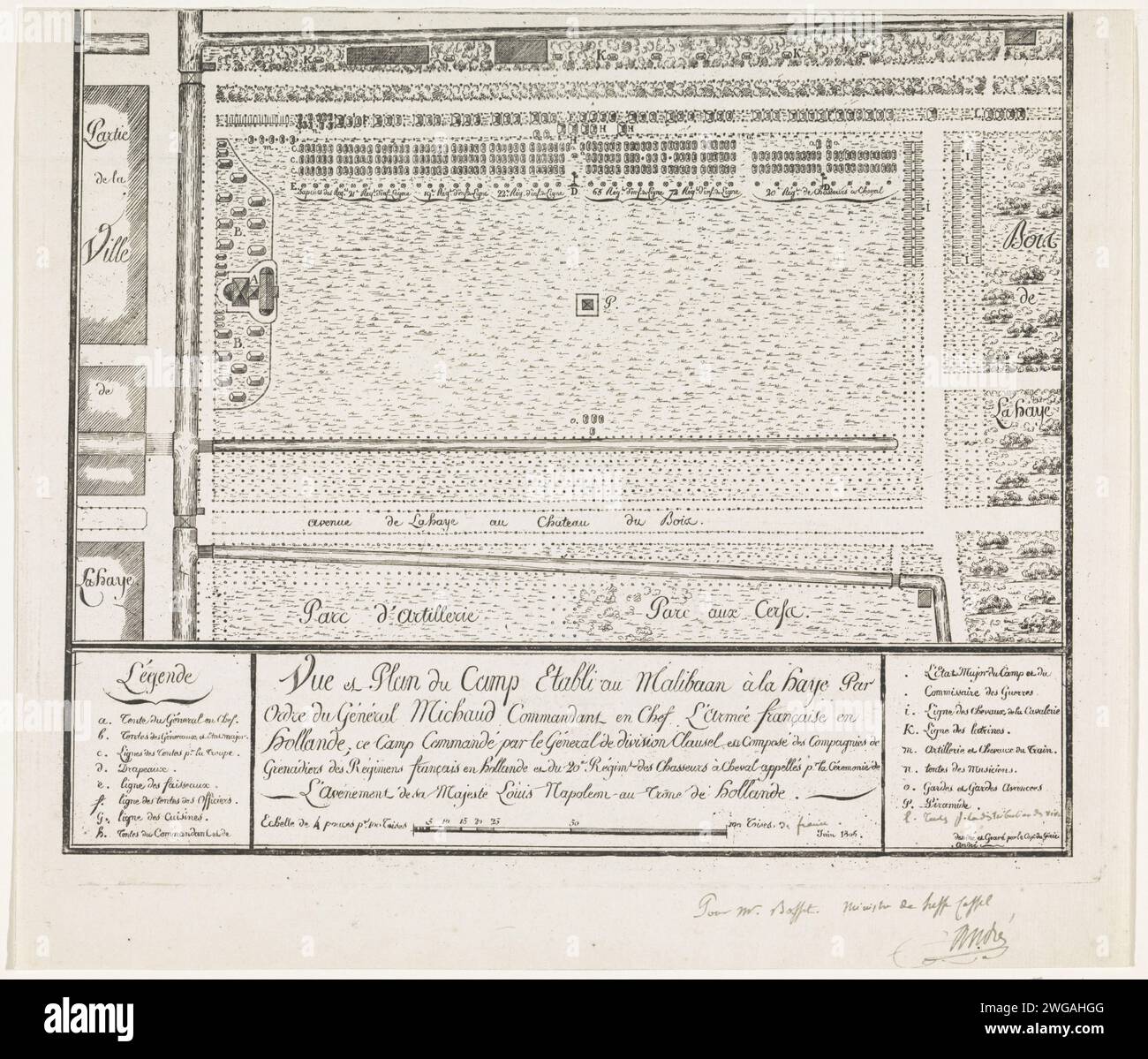 Map of the Army Camp on the Koekamp for the reception of Lodewijk ...