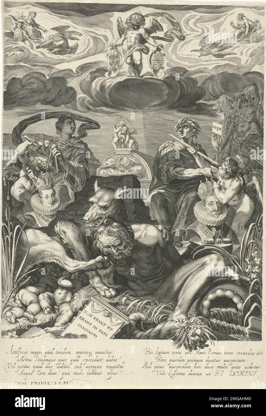 Allegory at the marriage of Ferdinand II of Austria and Eleonora ...