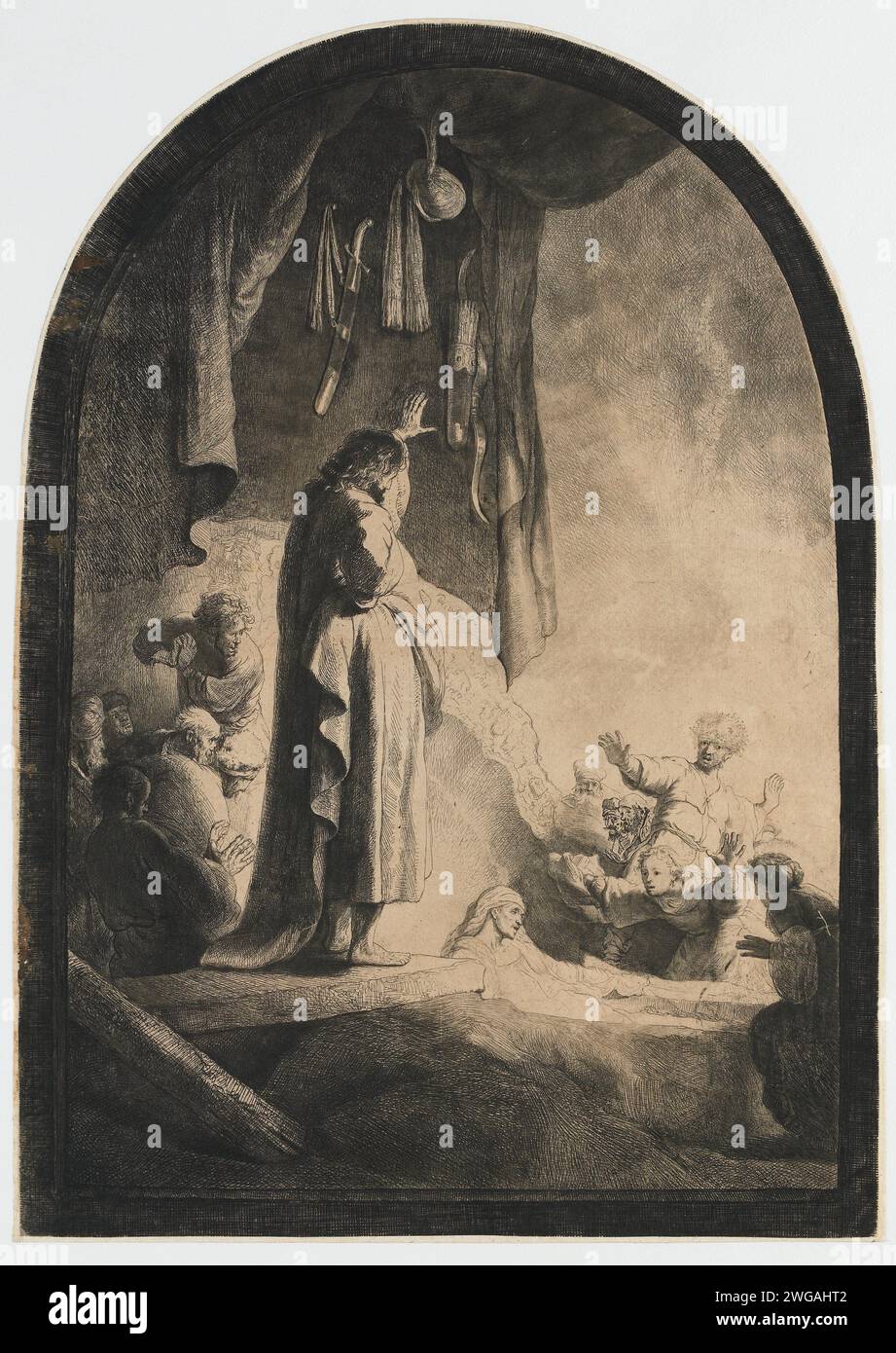 The Raising of Lazarus: The Larger Plate, Rembrandt van Rijn, c. 1632 ...