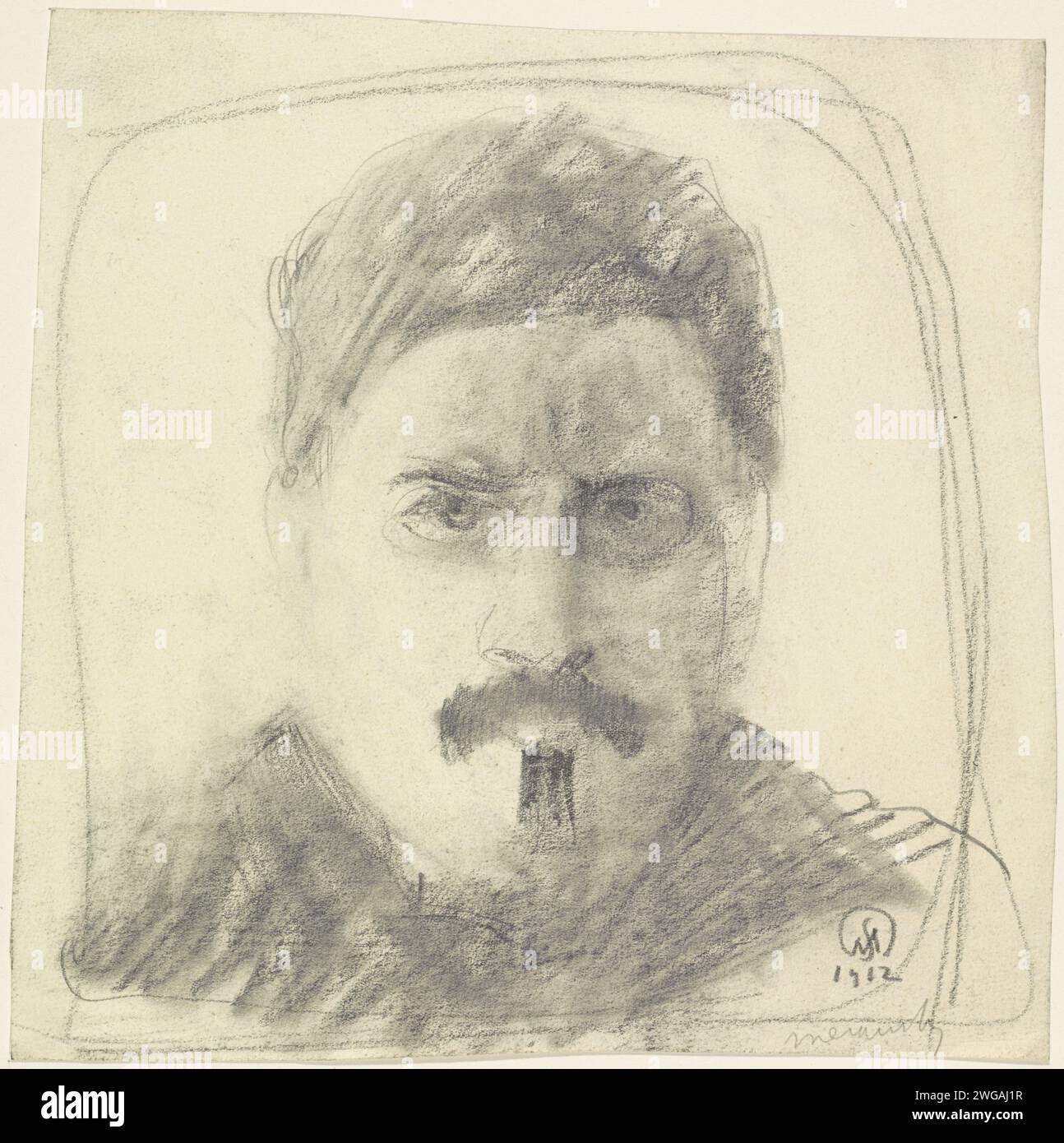 Self -portrait of Samuel Jessurun de Mesquita, Samuel Jessurun de ...