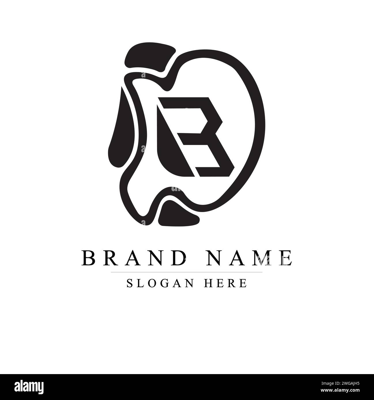 Initials Letter Db Logo Design Vector Illustration Template Initial