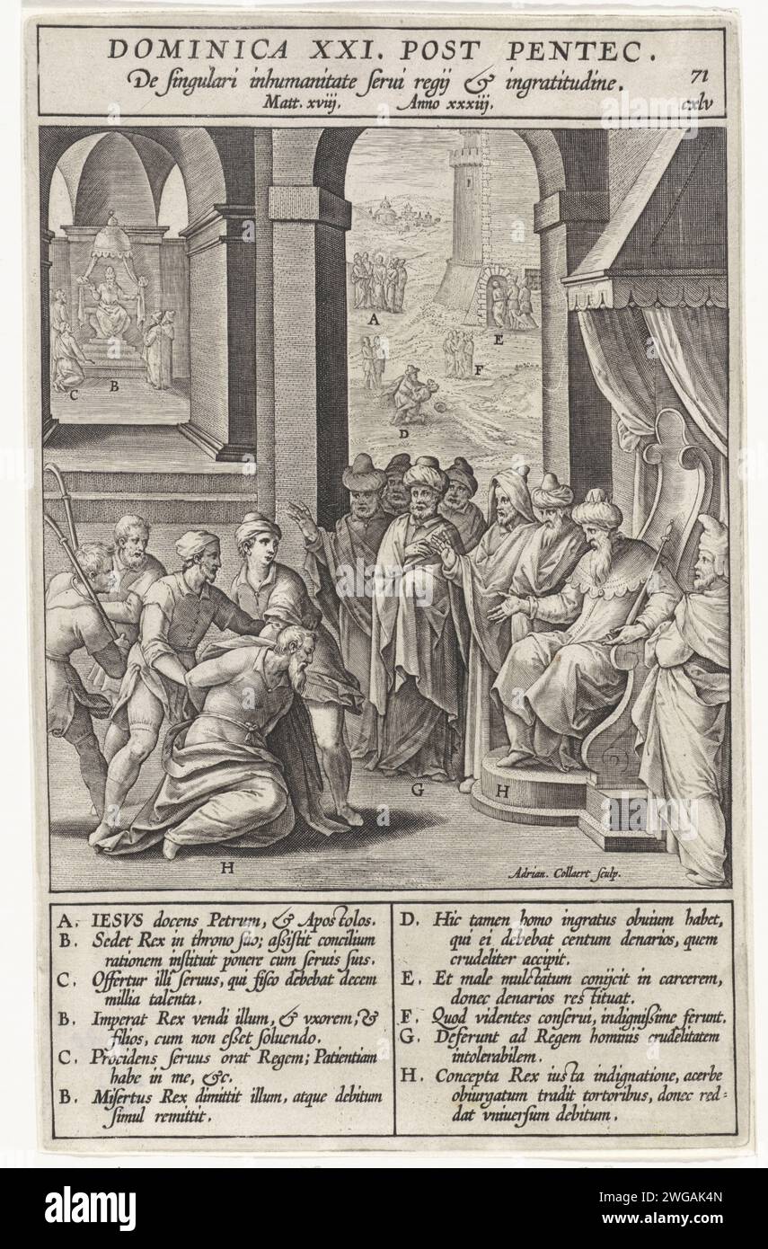 Parable of the thankless servant, Wierix (Rejected Attribution), After ...