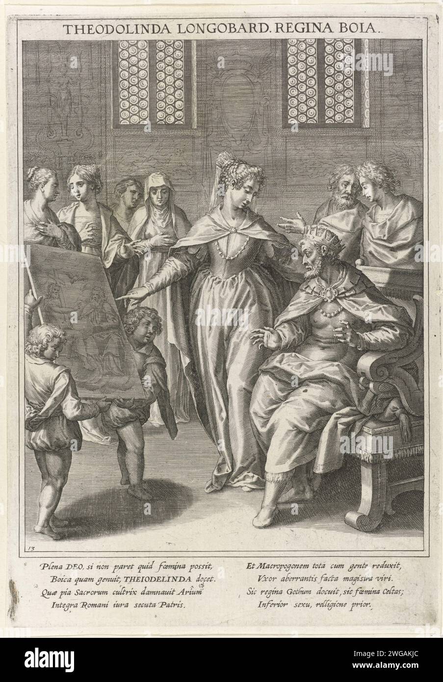 Conversion of the king of the lombards by Queen Theodelinda, Raphaël ...