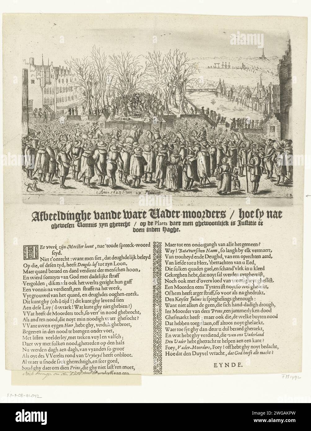Execution of Reinier van Oldenbarnevelt, David Coorenwinder and Adriaan ...