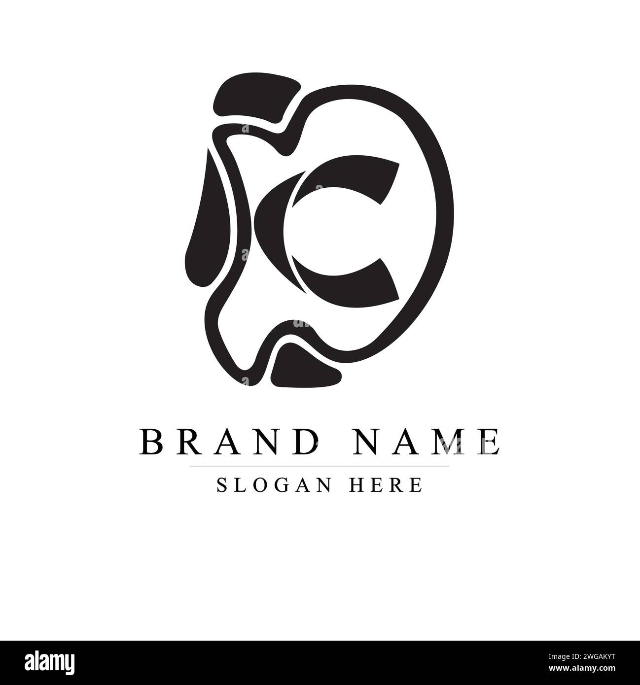 Modern and unique letter DC initials logo design, Initial lowercase letter logo dc Stock Vector ...