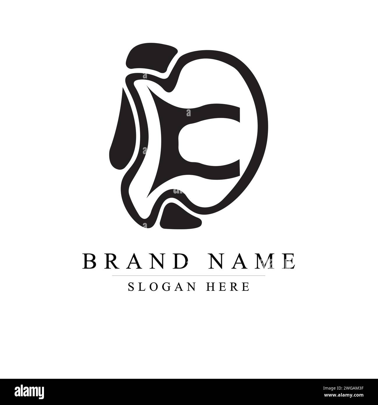 Modern and unique letter DC initials logo design, Initial lowercase ...