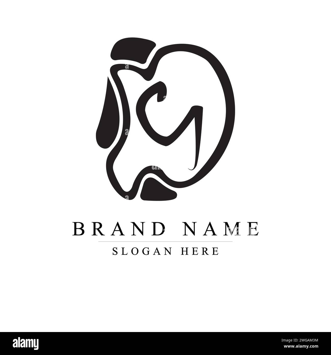 initials letter DC logo design vector illustration template, Initial ...