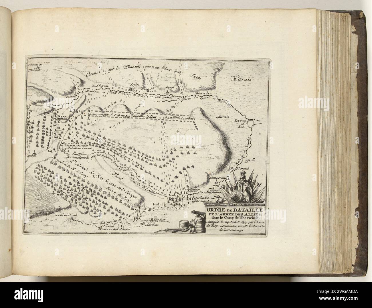 Battle of Landen, 1693, 1693 - 1696 print Plan of the Battle of Landen ...