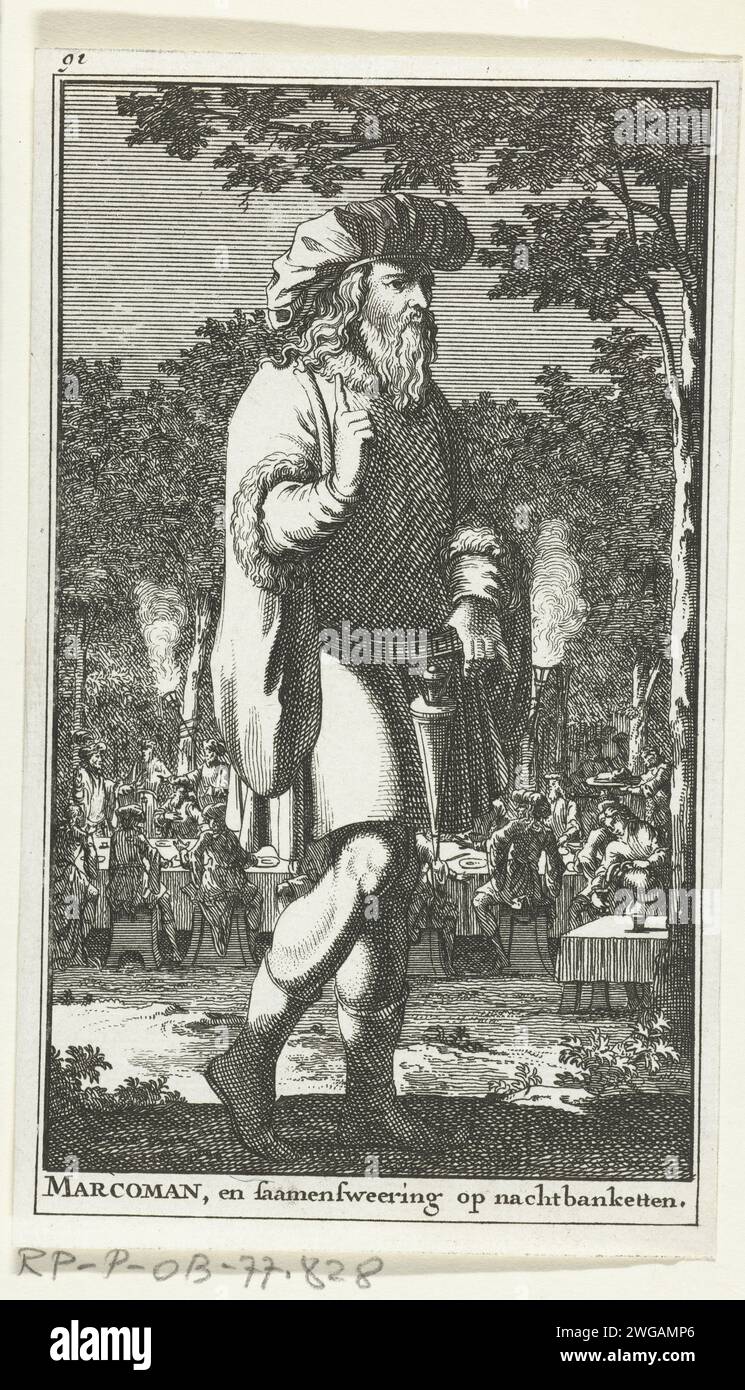 Marcoman, 1712 - 1714 print Marcoman. Illustration no. 91 in a work ...