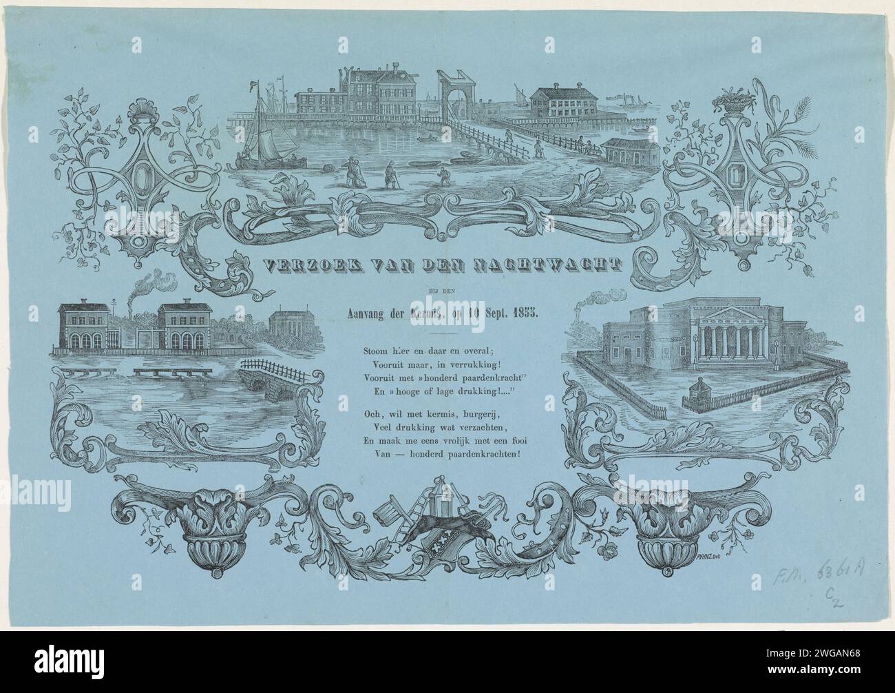 KermisStrent of the Amsterdam Night Watch for the year 1855, Friedrich ...