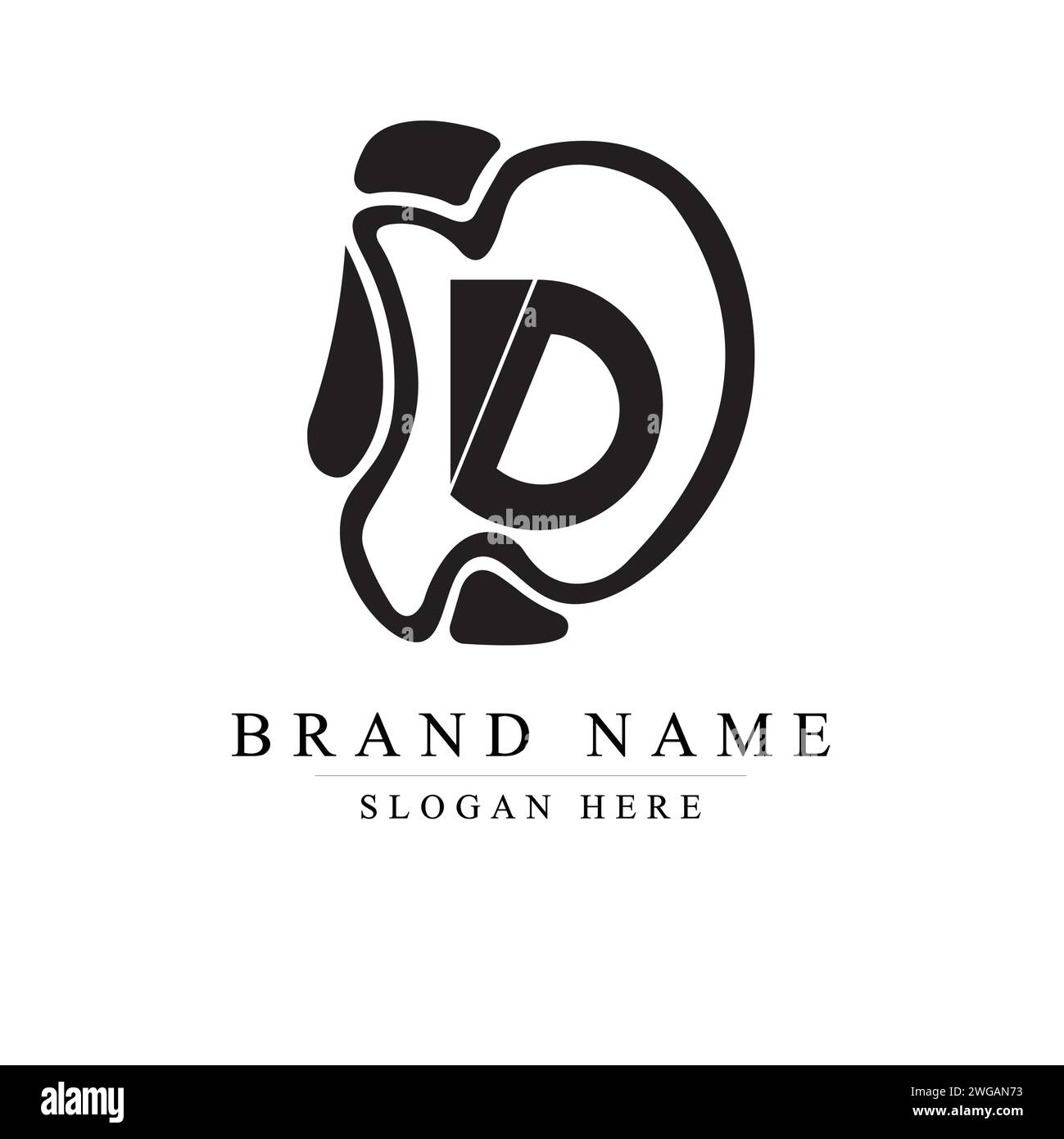 DD Cooperation Abstract Vector Sign, DD Symbol or Logo Template. Hand ...