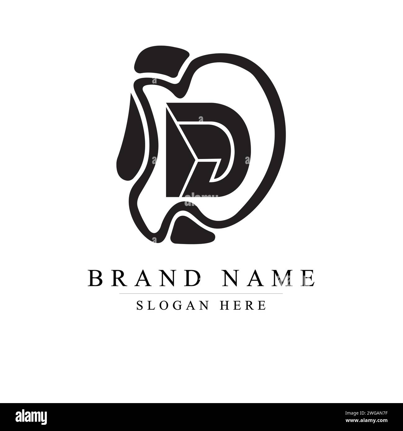 DC Cooperation Abstract Vector Sign, DC Symbol or Logo Template. Hand ...