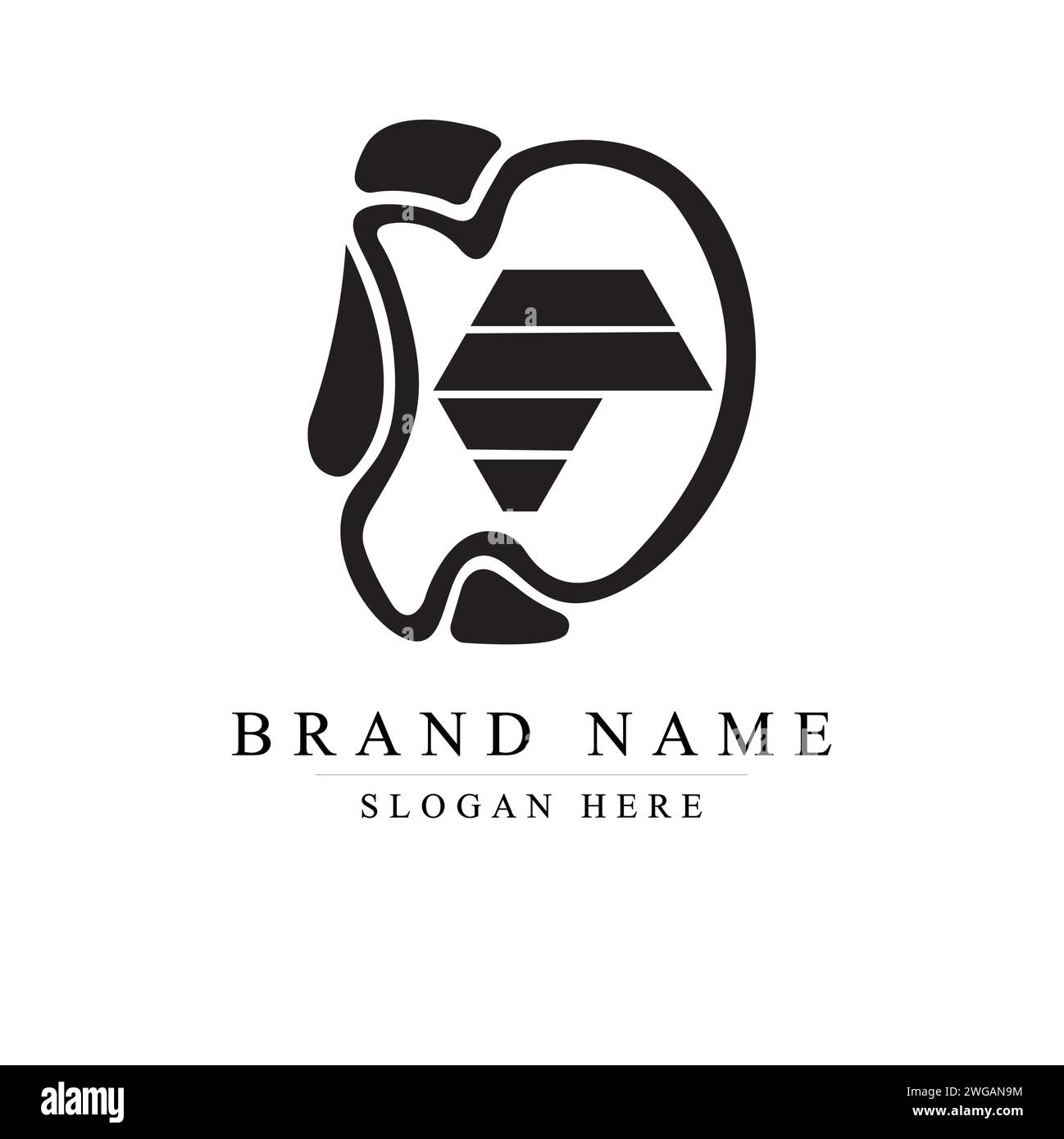 Modern and unique letter DE initials logo design, Initial lowercase ...