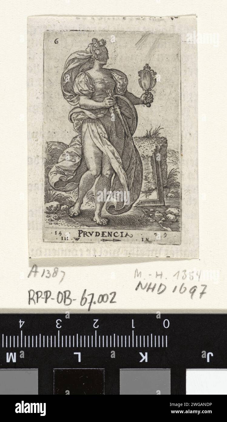 Caution, Johannes Wierix, 1609 print Landscape with the female ...