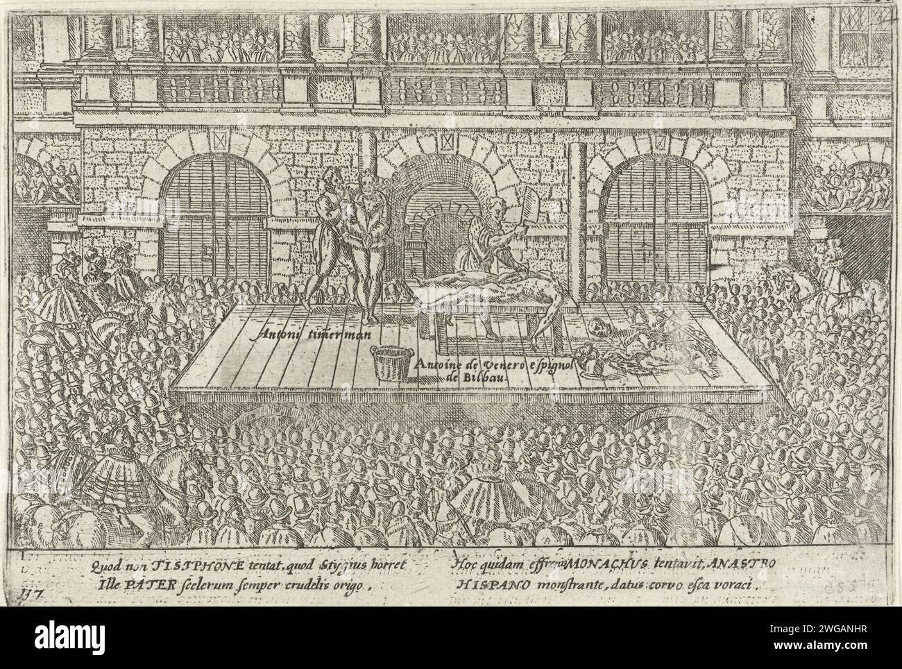 Execution of Ant. Carpenter and A. de Venero, supporters of Jean de ...