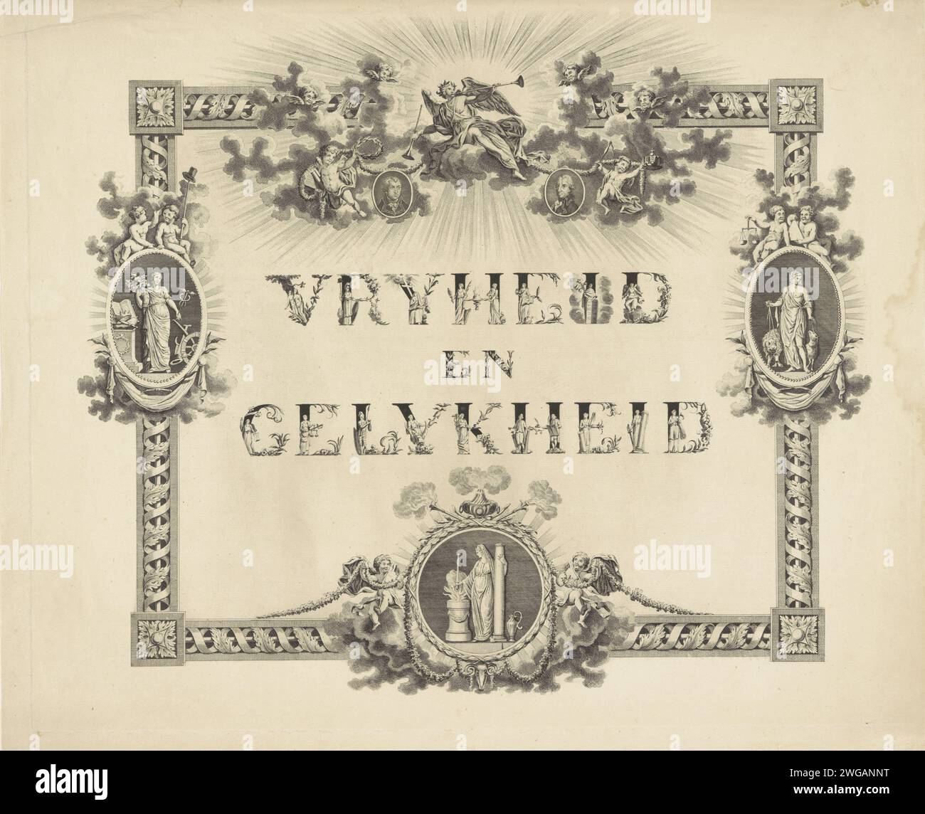 Allegory of Freedom and Equality, 1795, Anonymous, 1795 - 1796 print ...